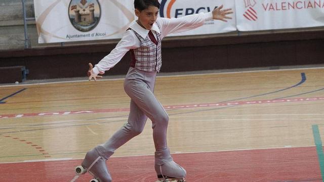 El patinador Gael Fernández, subcampeón de España
