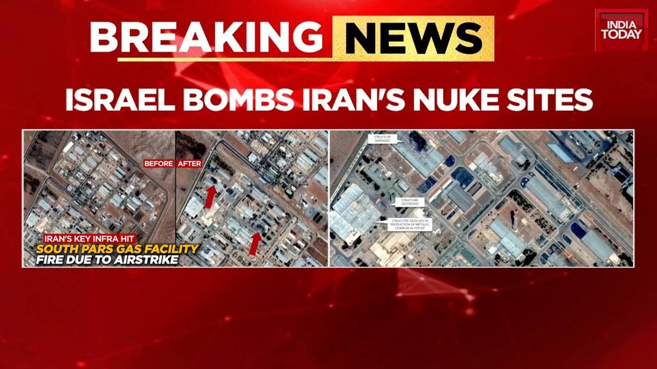 Israel bombs Iran's nuclear sites: Satellite images reveal damage