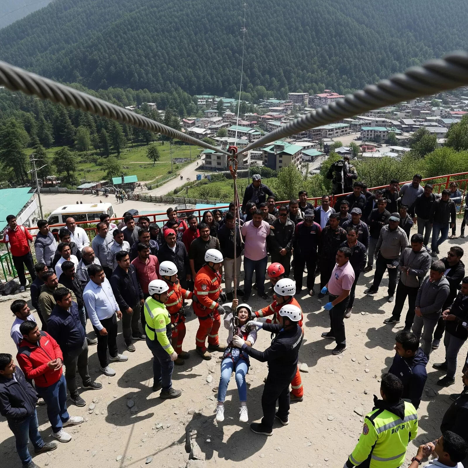Fun adventure gone wrong: Teenage girl falls from zipline in Manali ...