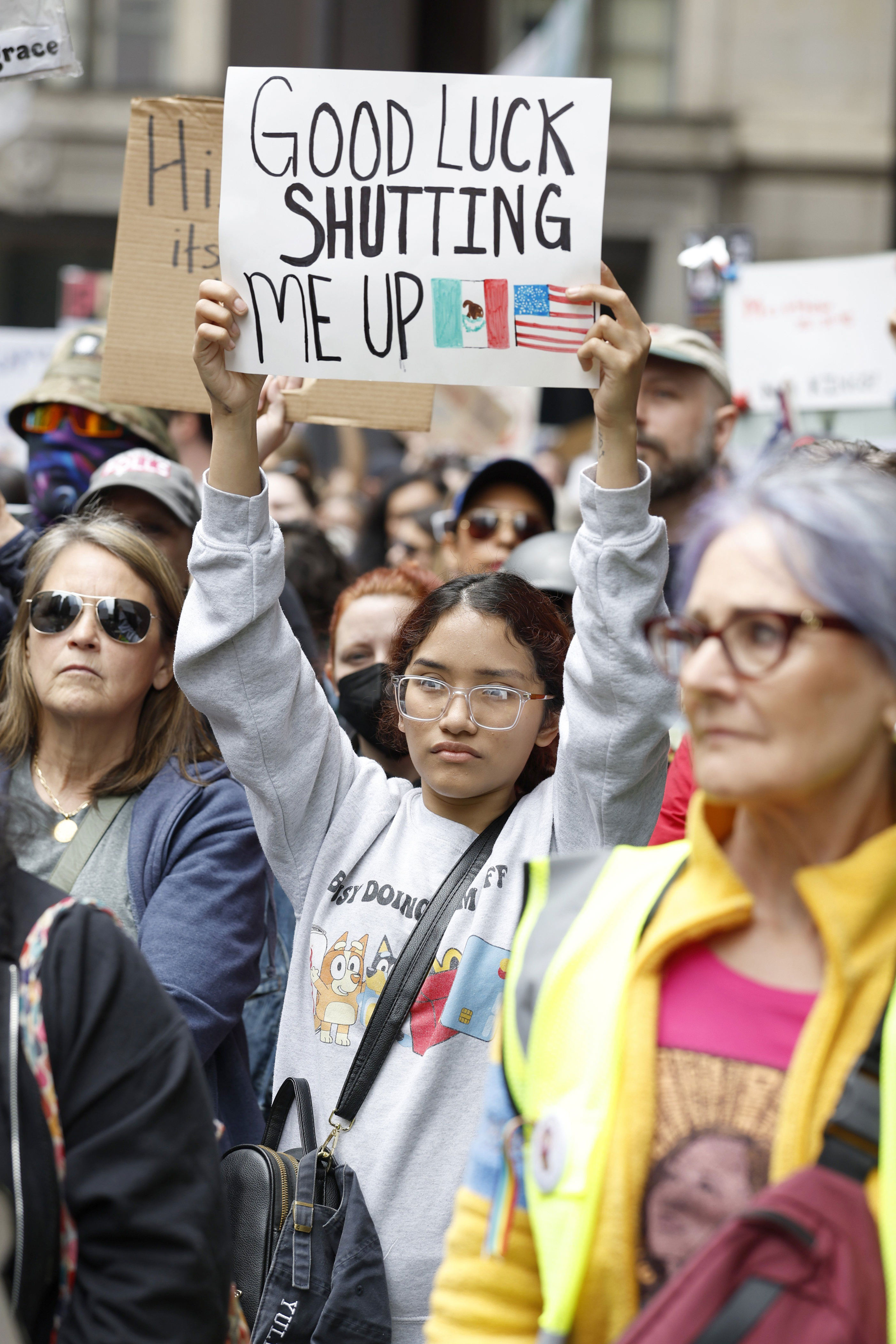 The 16 best signs that perfectly sum up 'No Kings' protesters' feelings ...