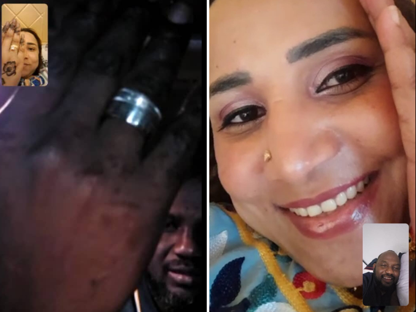 They fell in love on WhatsApp. The travel ban means their wedding is off.