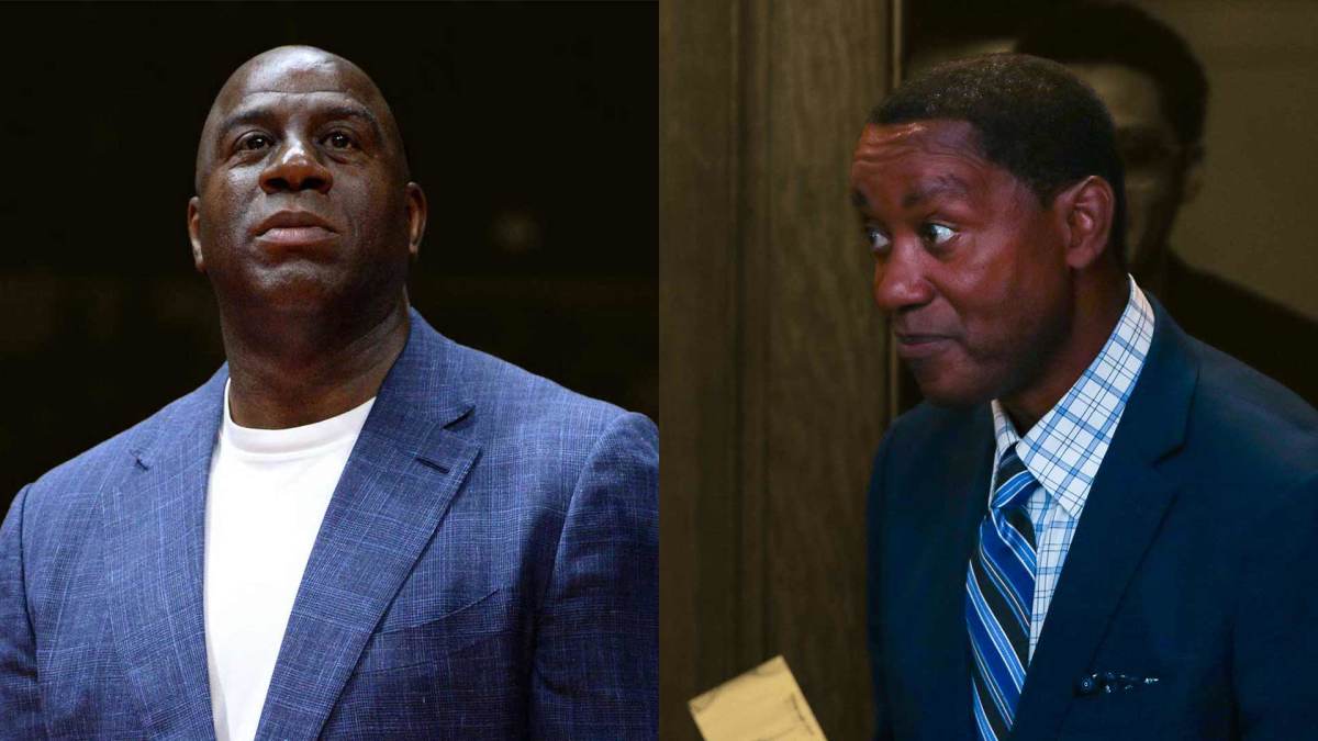 "What made it even harder was that I tried not to be friends with Isiah" - Magic Johnson on ...