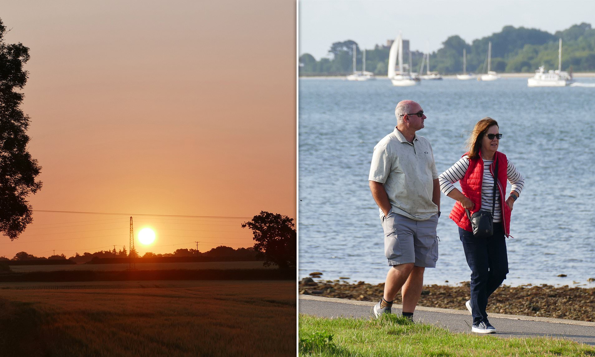 Weather map reveals where temperatures will hit 24C today as balmy ...