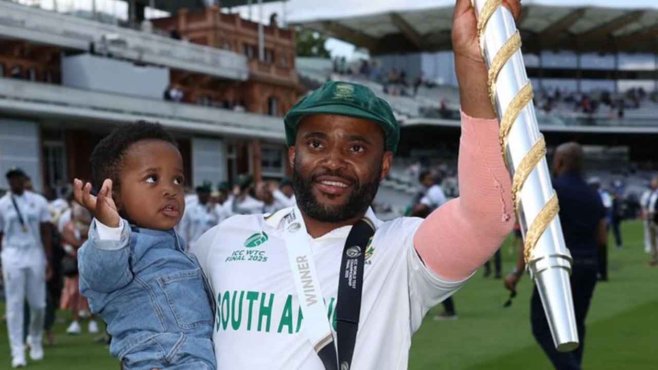 The most beautiful celebration: Temba Bavuma’s walk with his son goes ...
