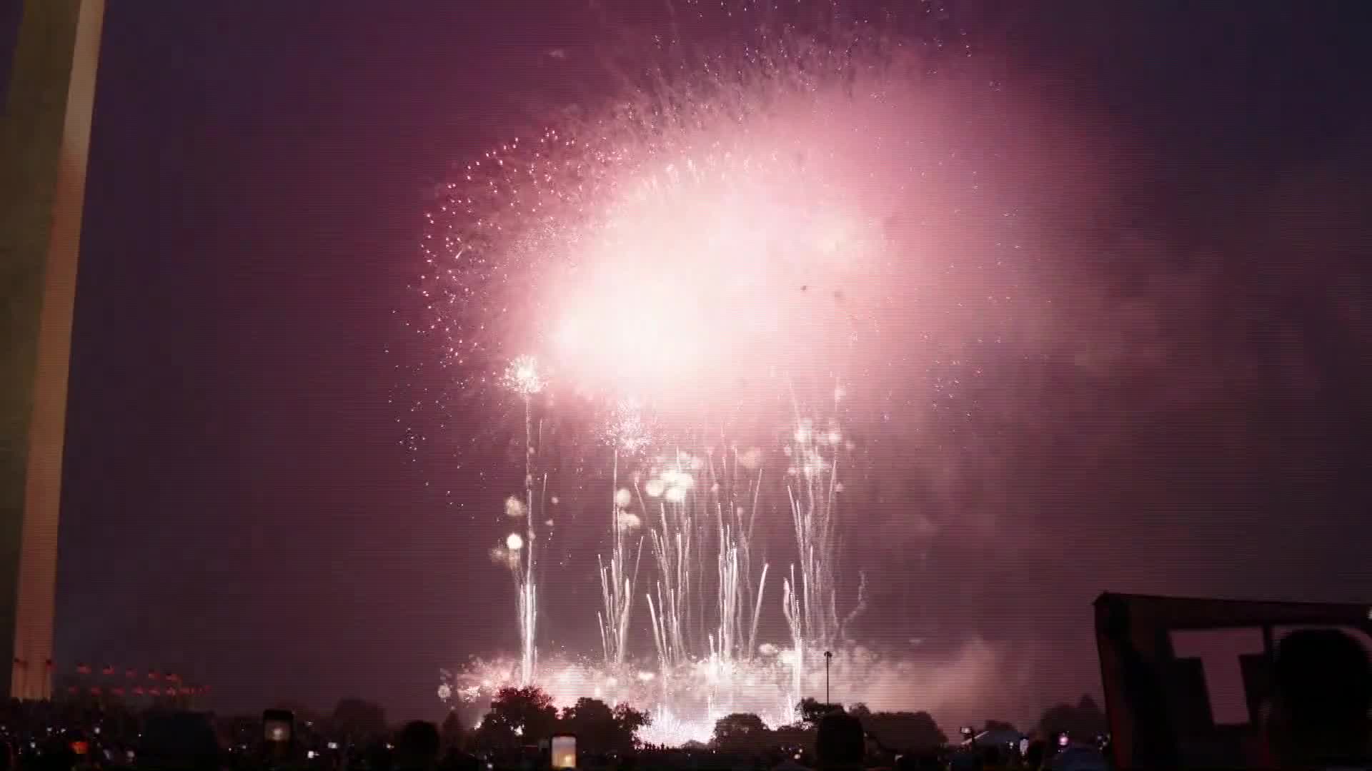 Fireworks at DC Military Parade