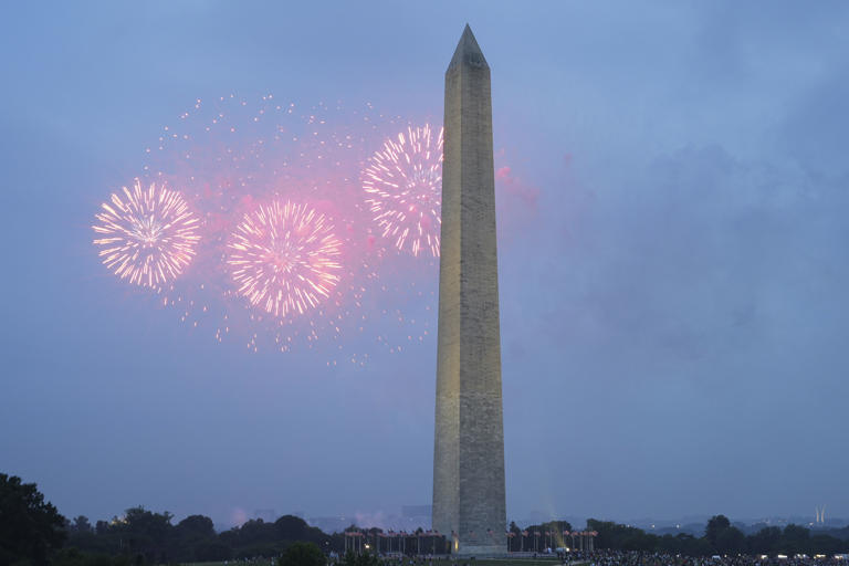 US Army's 250th birthday celebration parade barrels through Washington