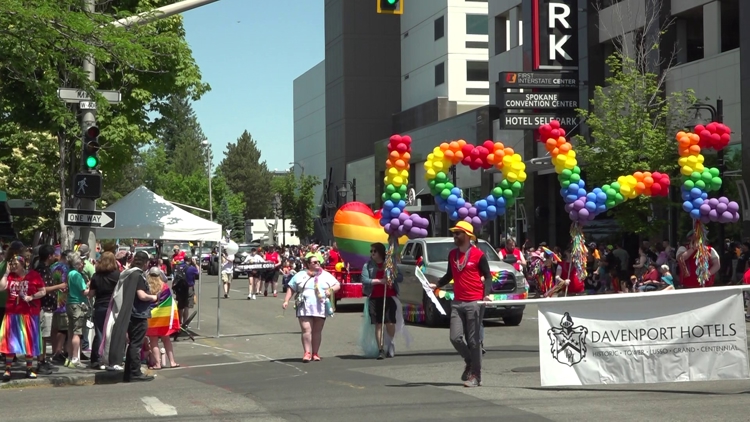 Thousands gather in downtown Spokane for Pride celebration