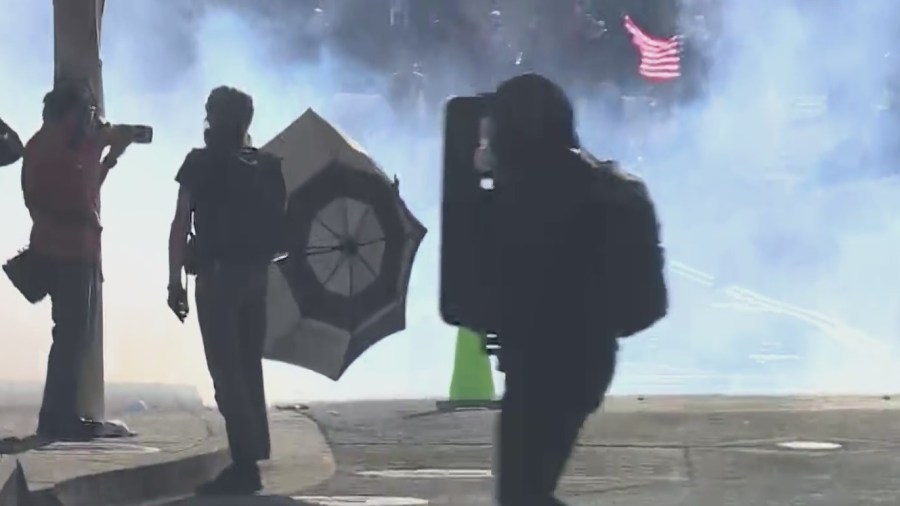 Portland police arrest 3 outside ICE facility after riot amid protest