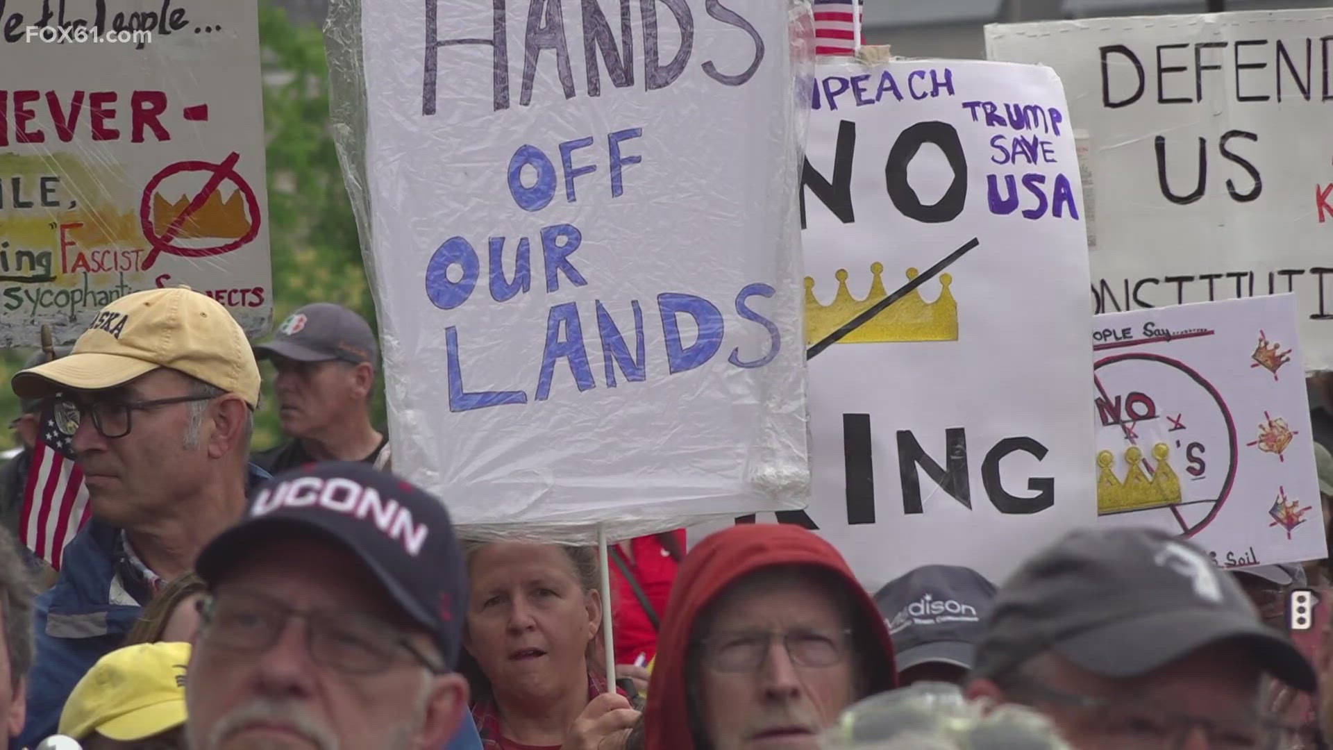 Over 10,000 people peacefully gather at Connecticut State Capitol for ...