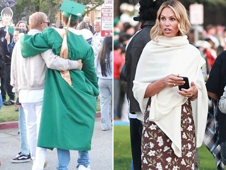 Kevin Costner, Christine Baumgartner Keep Their Distance At Son's ...