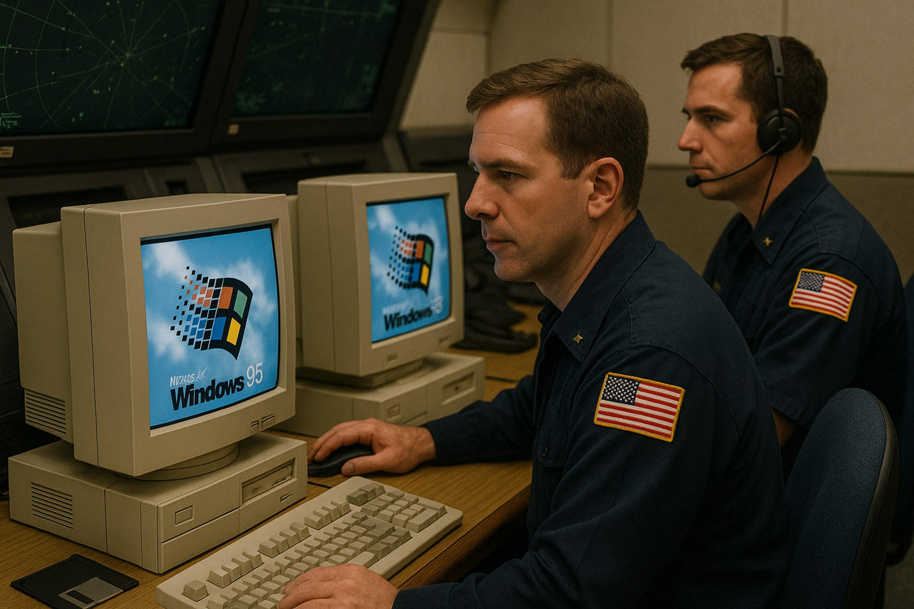 Windows 95 y los disquetes todavía tienen una gran función en Estados ...