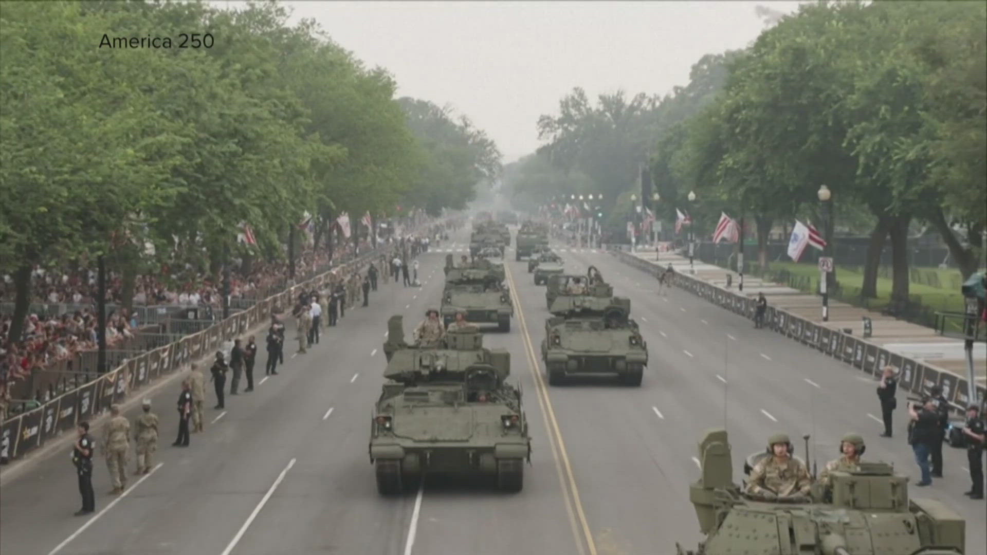Trump celebrates 79th birthday with massive military parade in D.C.