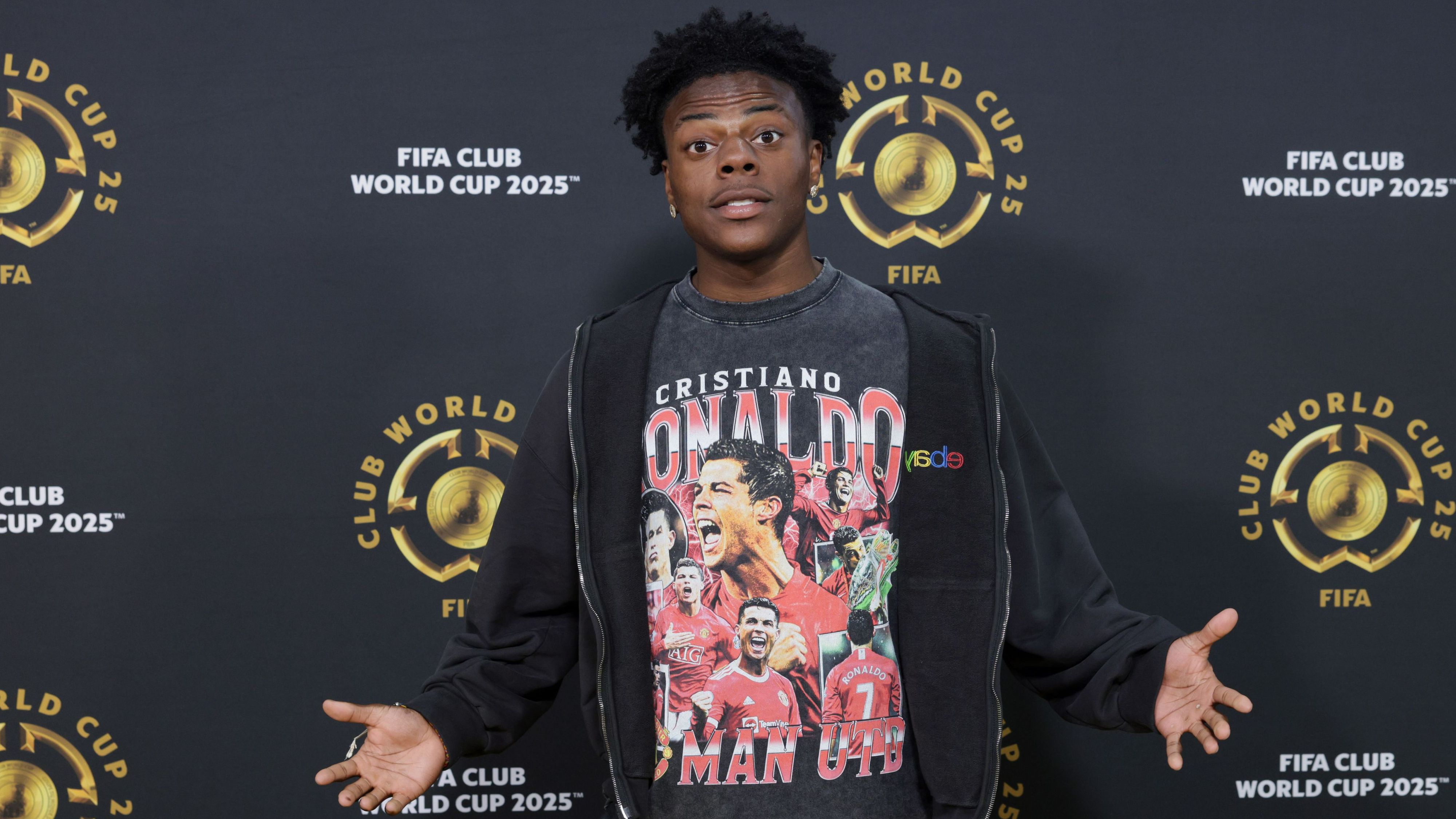 WATCH: IShowSpeed rocks Cristiano Ronaldo shirt at Lionel Messi's Club ...