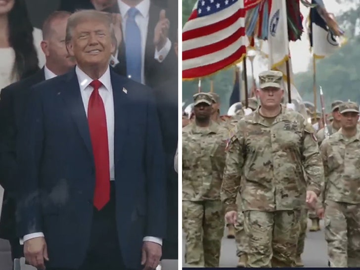 Military Parade on Donald Trump's Birthday Brings Out Thousands