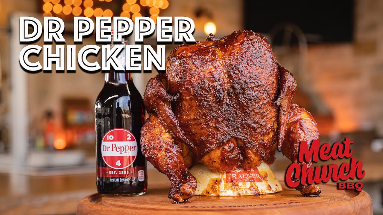 Cook Dr Pepper chicken and compare to classic beer can chicken