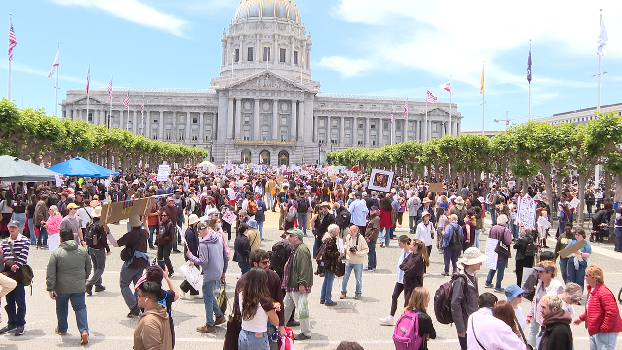Thousands gather for 'No Kings' anti-Trump protests in Bay Area