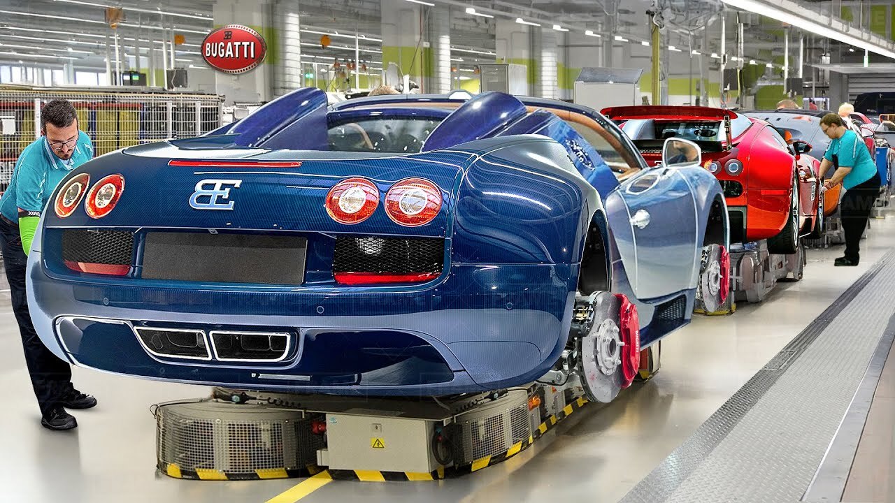 How They Build Super Expensive Bugatti From Scratch - Inside Production ...
