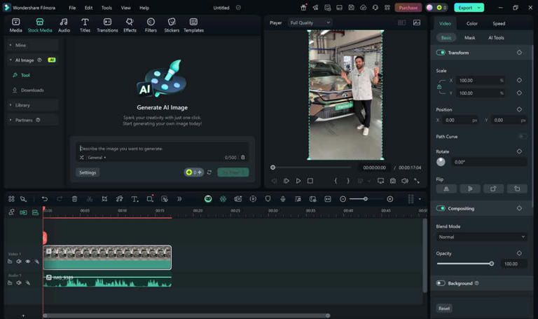 How to Use AI in Wondershare Filmora: Guide to AI Copilot, Smart Cutout ...