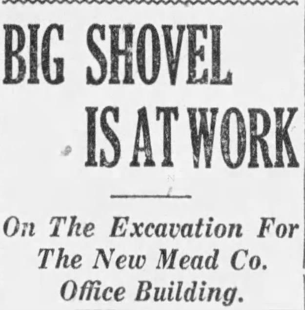 Looking back: When Mead constructed its new office building at Ninth ...