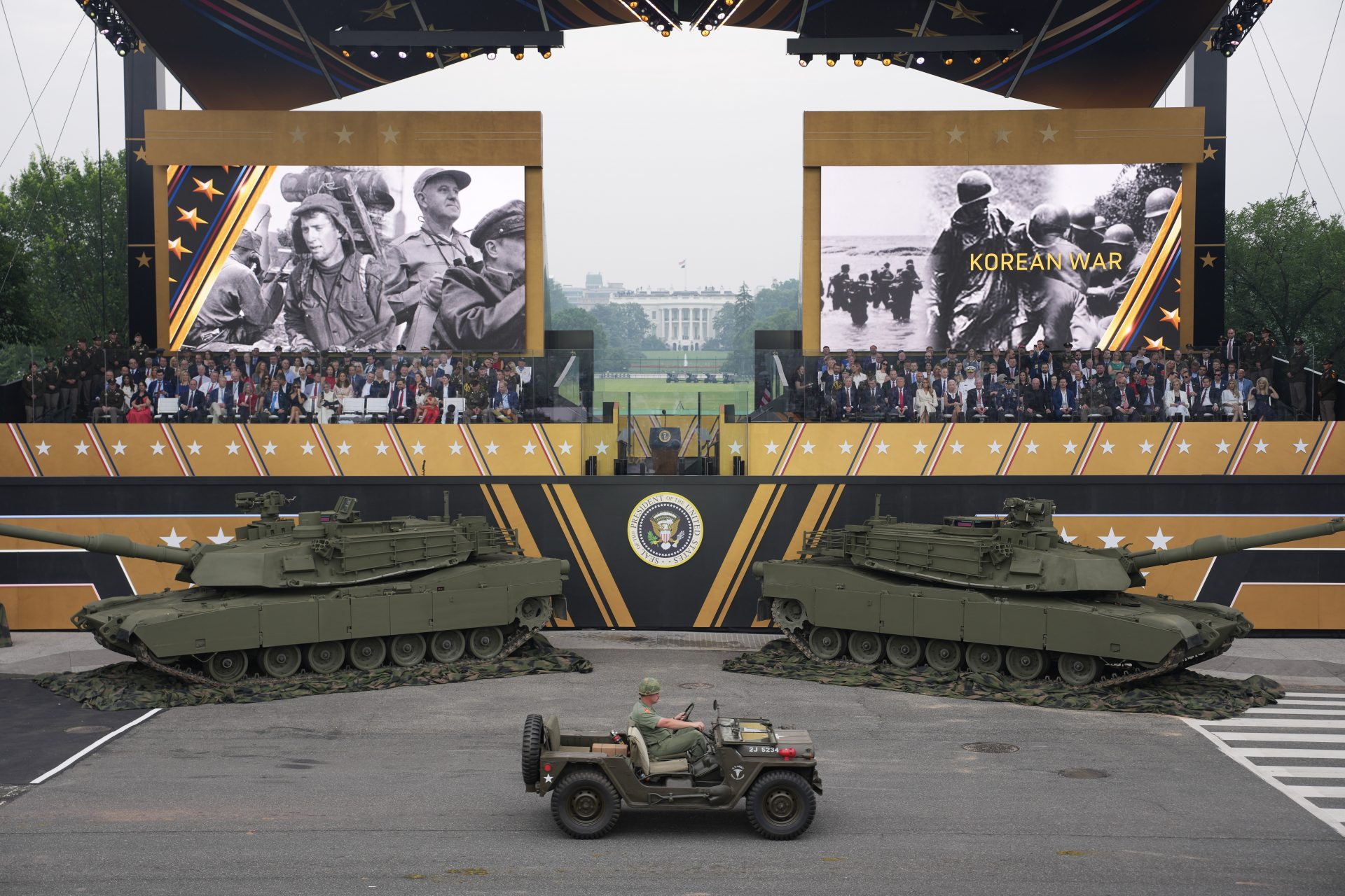 In pictures: Trump’s disastrous military parade