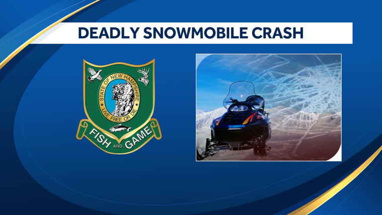 Man dead after crashing snowmobile into tree in New Hampshire, fish and ...