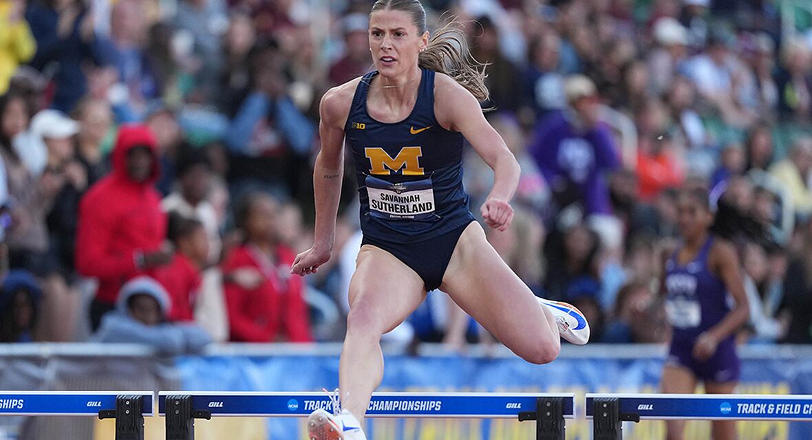 Savannah Sutherland lowers NCAA and Canadian women's 400m hurdles marks ...