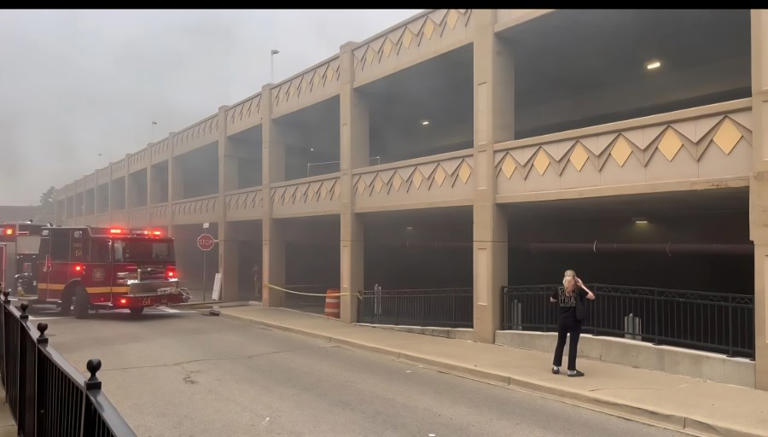 Beavercreek firefighters tackle car fire at Greene