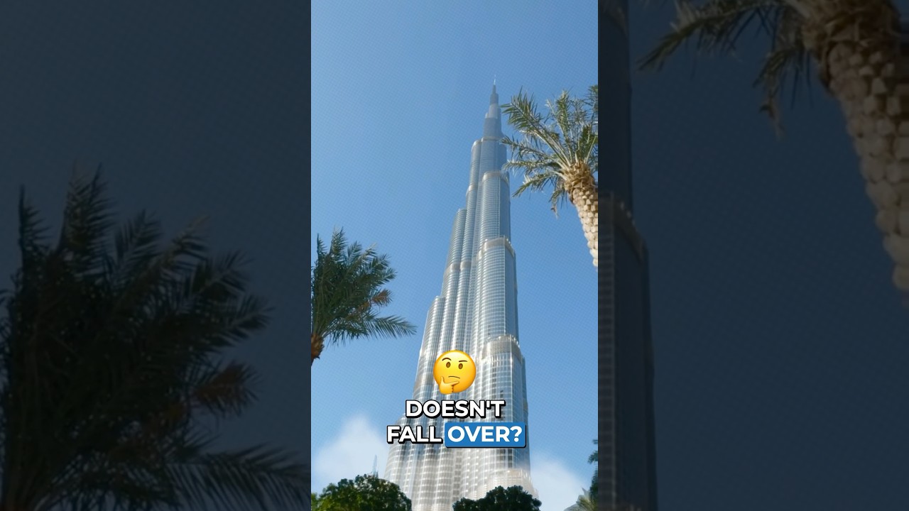 Why does the Burj Khalifa not fall over?