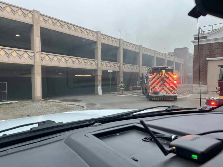 Beavercreek firefighters tackle car fire at Greene