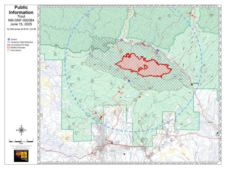 Trout Fire remains at 12K acres; firefighters report ‘steady progress’