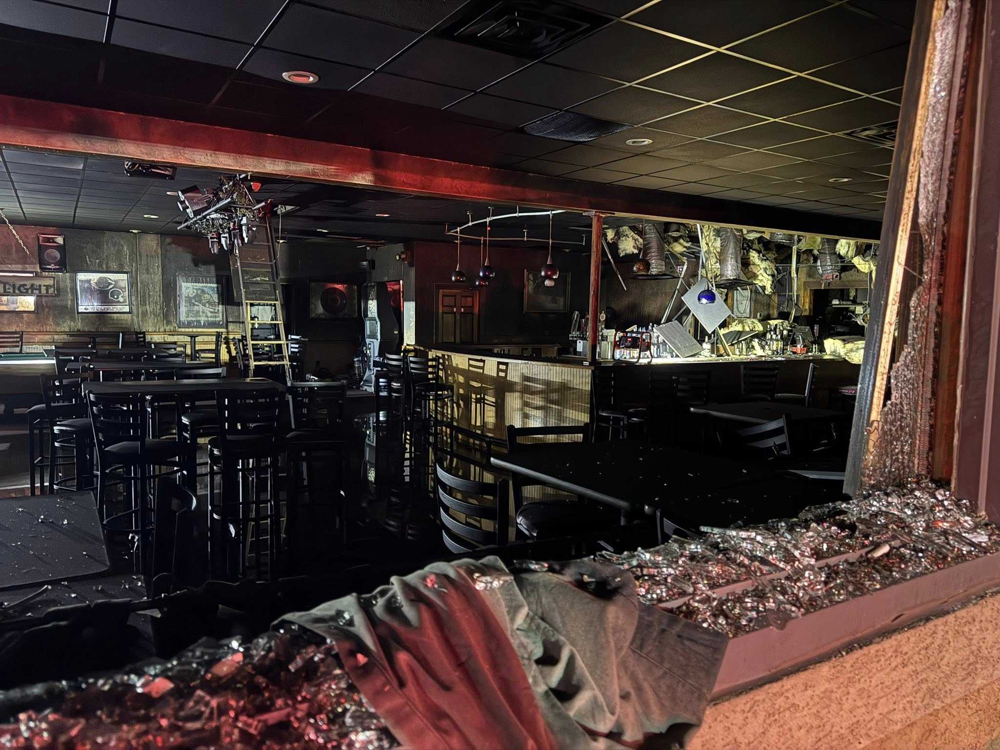 Bar & Grille restaurant heavily damaged following fire in Allegheny County