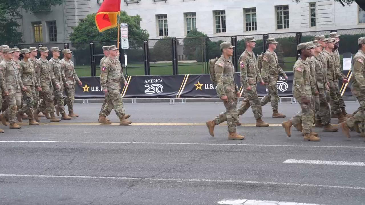 Military parade to celebrate 250th anniversary of US Army - 62184935