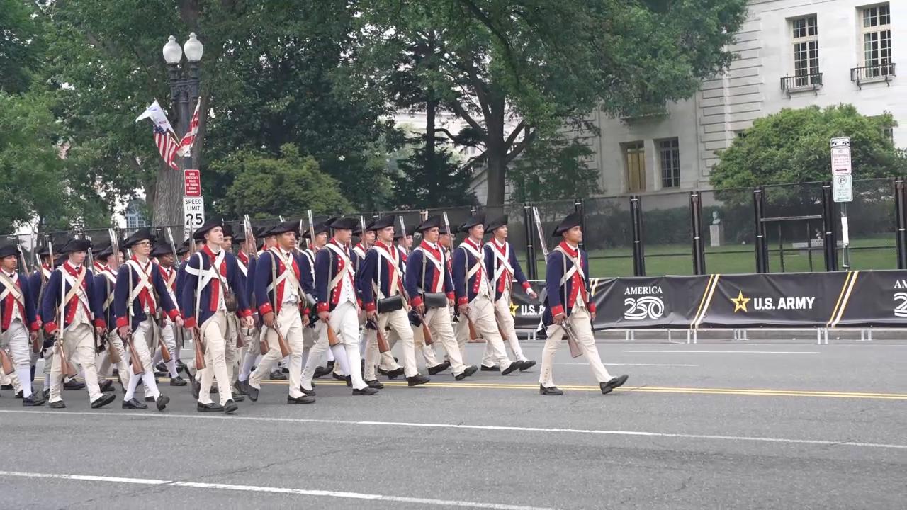 Military parade to celebrate 250th anniversary of US Army - 62184910
