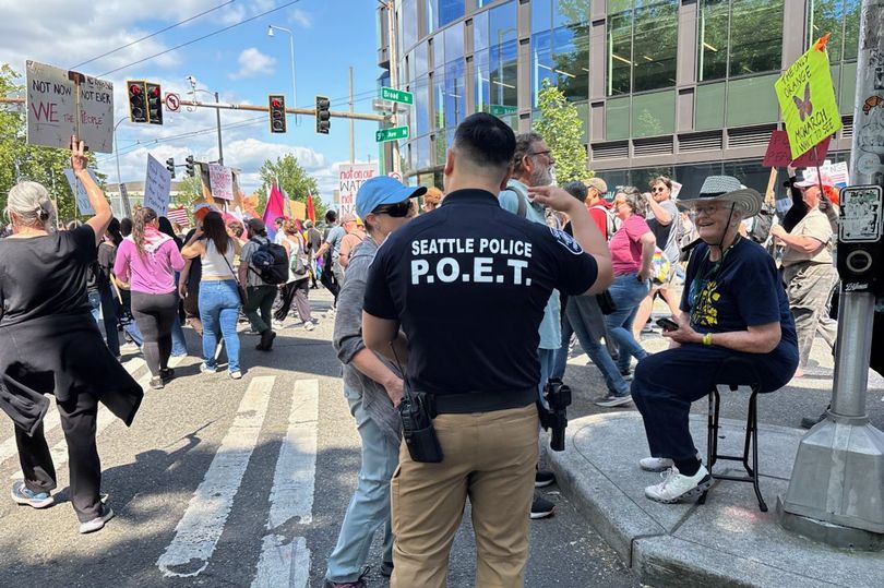 Seattle riots: Protestors blast fireworks and clash with cops as images ...