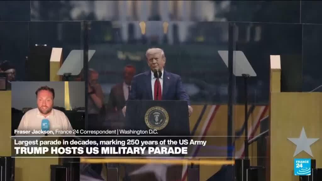 President Donald Trump hosts largest US military parade in decades