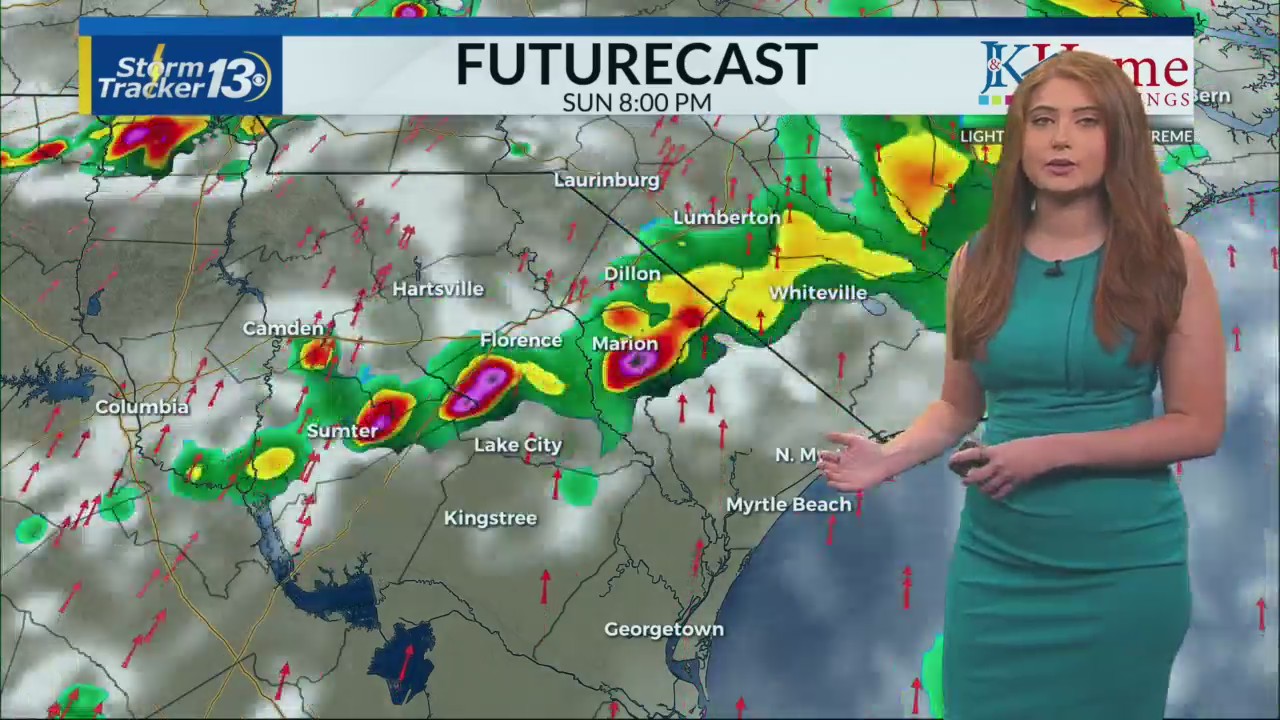 Pop-up storm chances on Father's Day