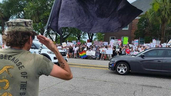 'Here to be supportive': Protestors join 'No Kings' rally at Myrtle ...