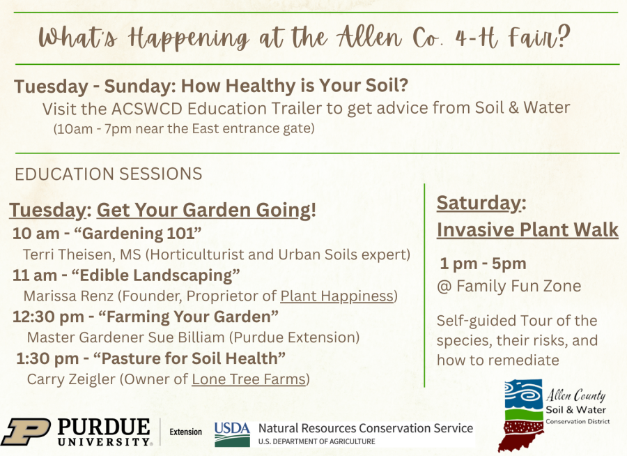 Allen County Fair to offer soil health education sessions