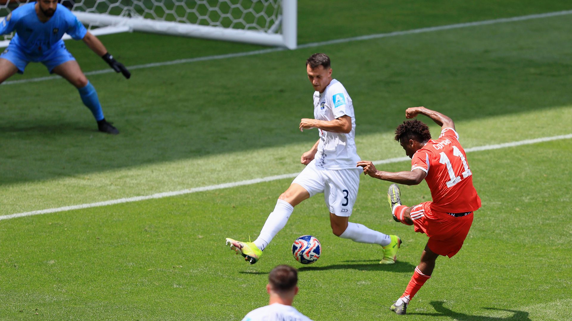Kingsley Coman makes history as he becomes the first-ever goalscorer at ...