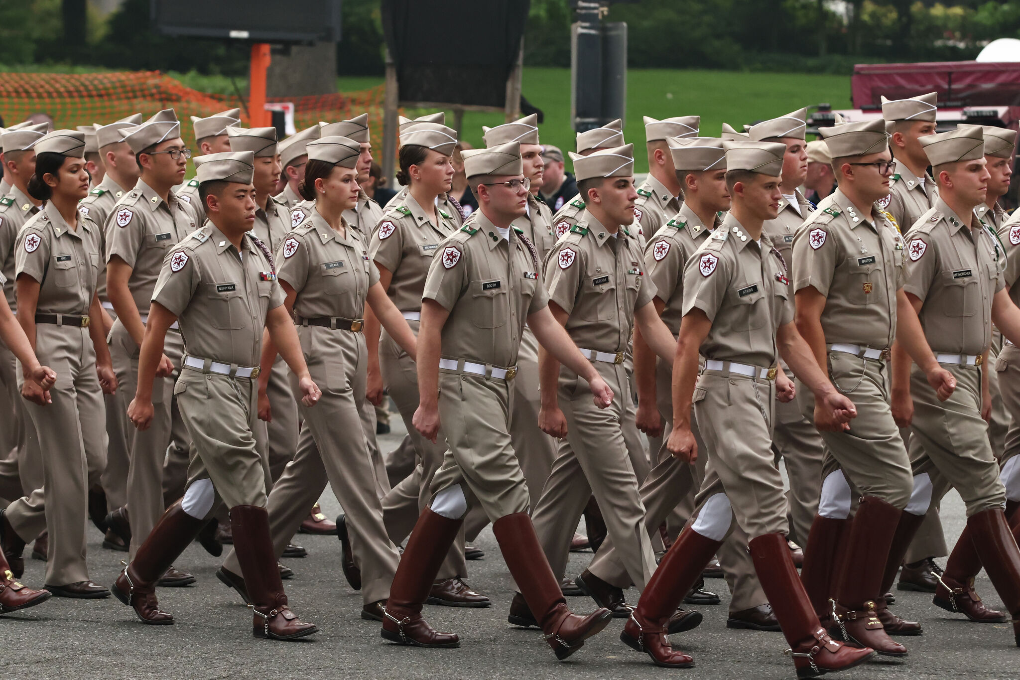 Texas A&M Corps of Cadets participates in Army's 250th military parade