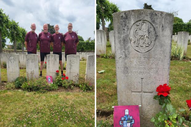 'As we laid a pennant by his headstone, we reflected on how thankful we ...
