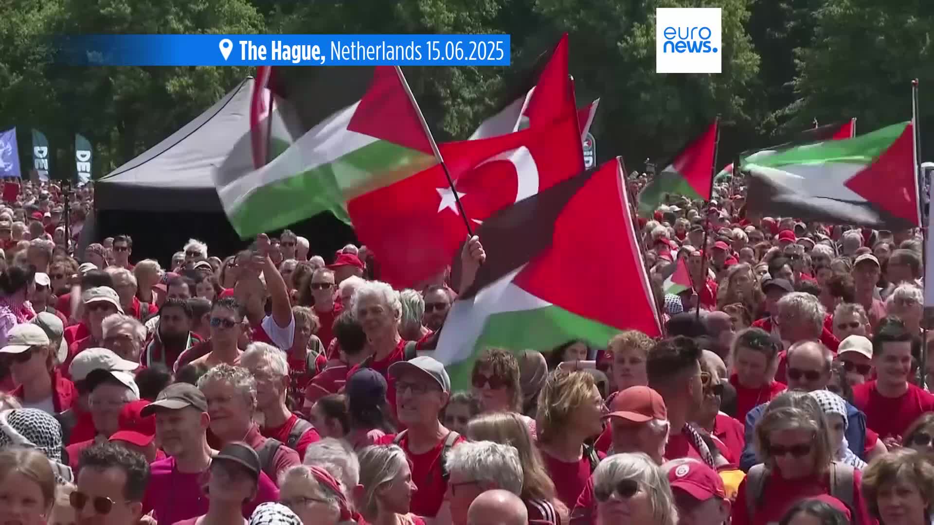 Over 100,000 people attend 'red line' protests for Gaza in Brussels and ...