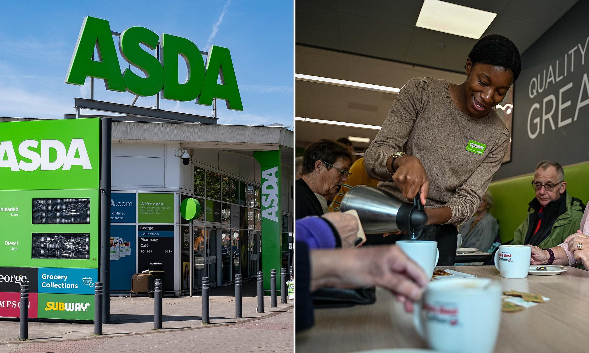 Asda unveils new café menu with dishes like smashed avocado on toast ...