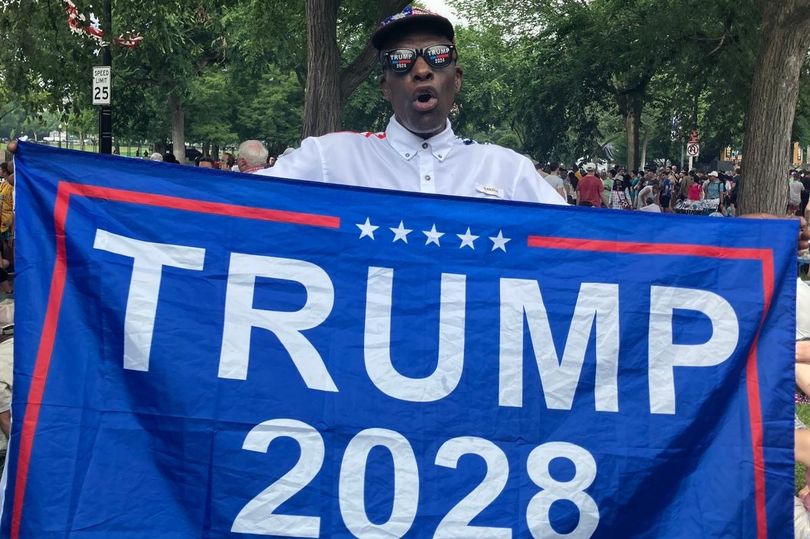 MAGA superfan claims America 'would be burning' without Trump amid anti ...