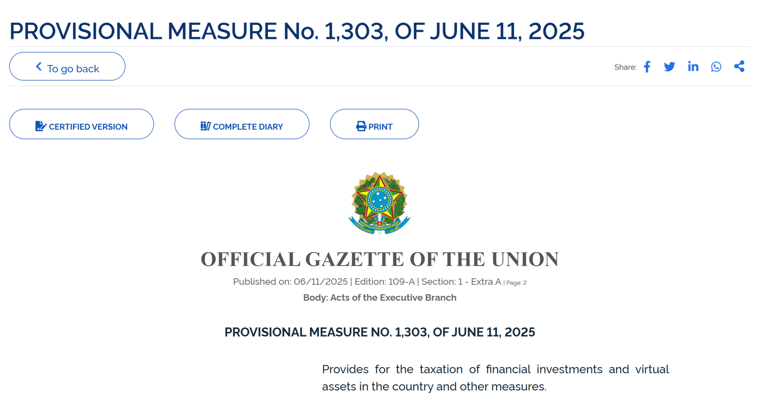 Brazil ends crypto tax exemption, imposes 17.5% flat rate on gains