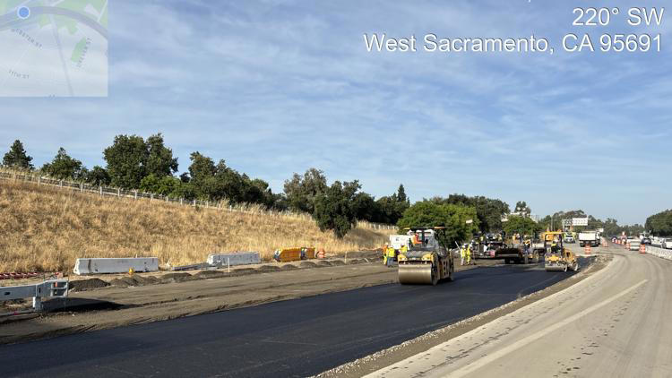 Eastbound Highway 50 closed at I-80 for construction | Detour Map