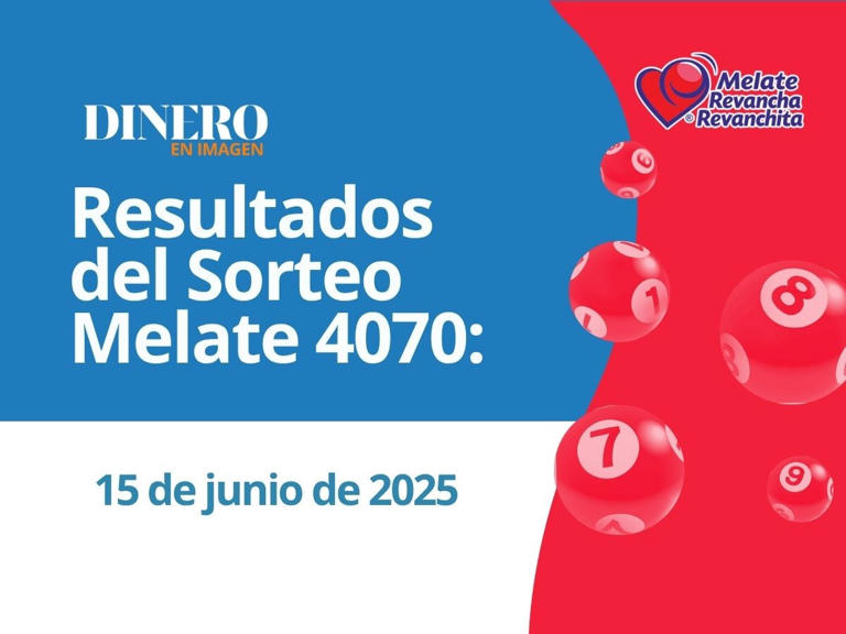Resultados Melate 4070: Domingo 15 de junio de 2025