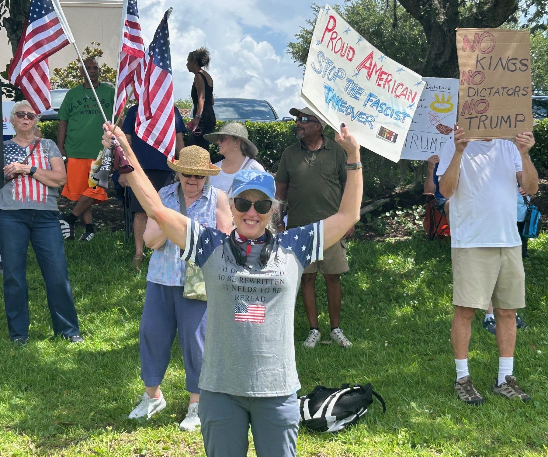 'No Kings' rallies in Flagler County call for 'peaceful' protesting ...