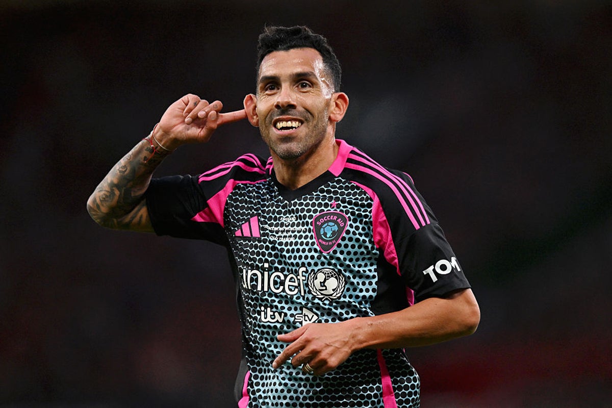 Soccer Aid 2025 live: England vs World XI result as Carlos Tevez scores ...