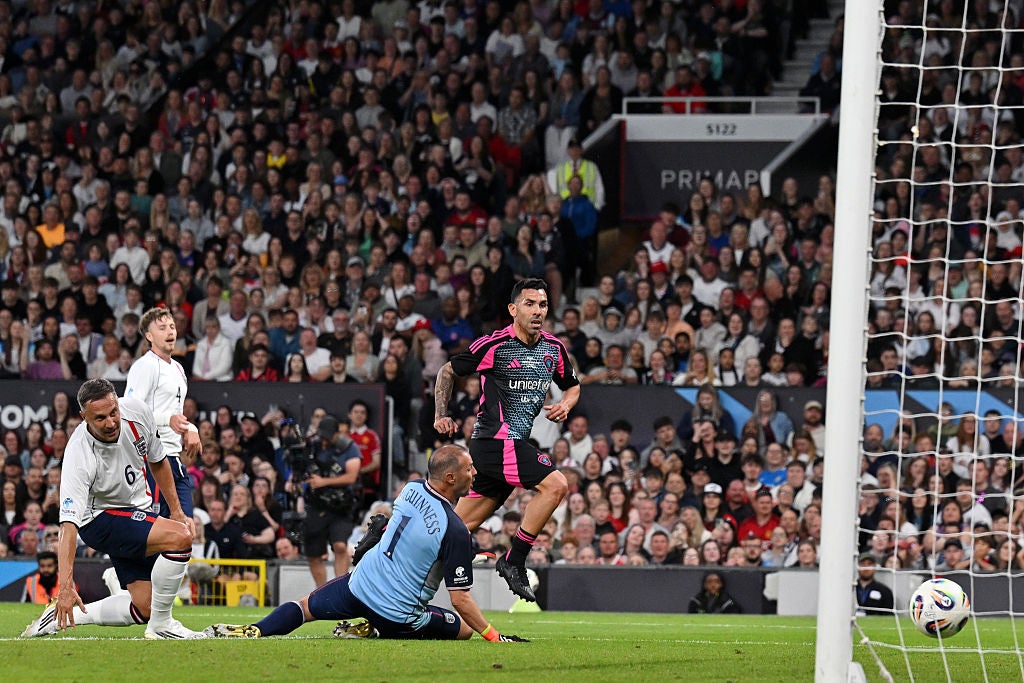 Soccer Aid 2025 live: England vs World XI result as Carlos Tevez scores ...